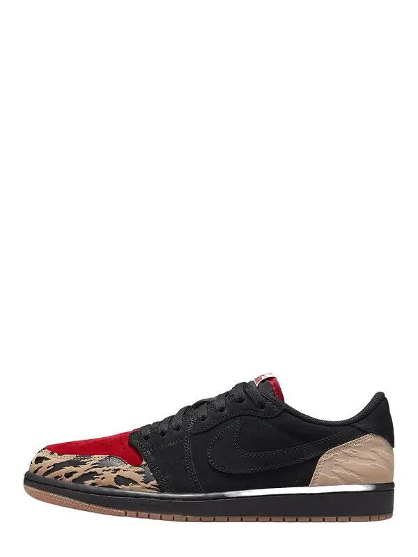 JORDAN 1 Low Retro Og Sp X Solefly - Black/sport Red/beige