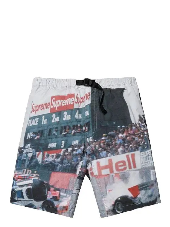 Supreme Grand Prix Print Shorts - Multi-color