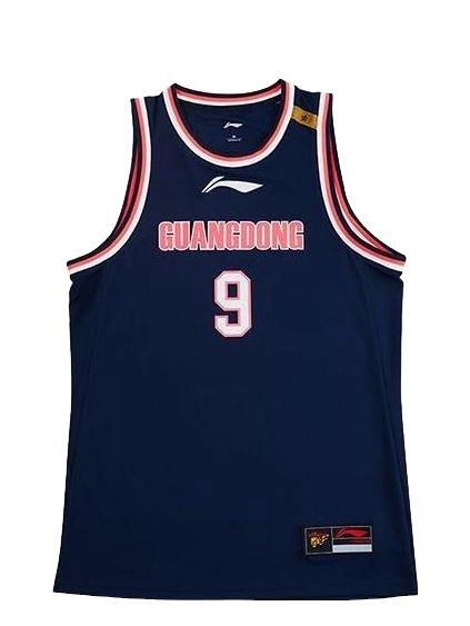 LI-NING Cba Guangdong Yi Jianlian Basketball Jersey - Navy/white/red