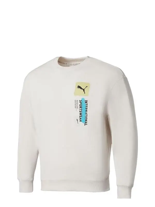 PUMA International Sportswear Logo Sweatshirt - White
