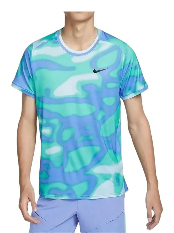 Nike Court Advantage Dri-fit T-shirt - Blue/black