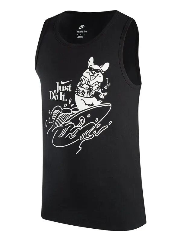 Nike Graphic Print Tank Top - Black