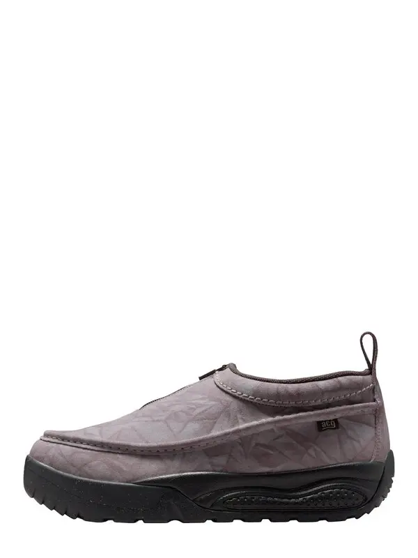 Nike Izy "wrinkly" Zip Up Sneakers - Gray Brown/desert Khaki/black
