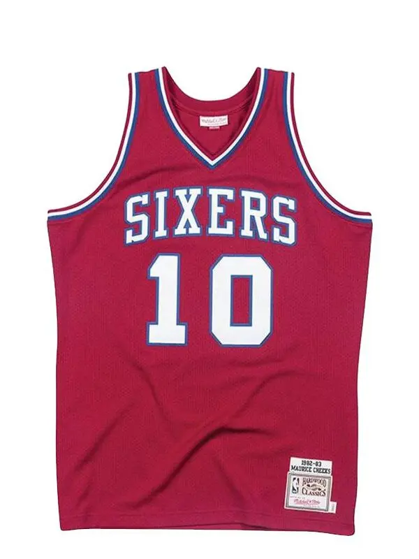Mitchell & Ness Maurice Cheeks 1982-83 Philadelphia 76ers Road Authentic Jersey - None