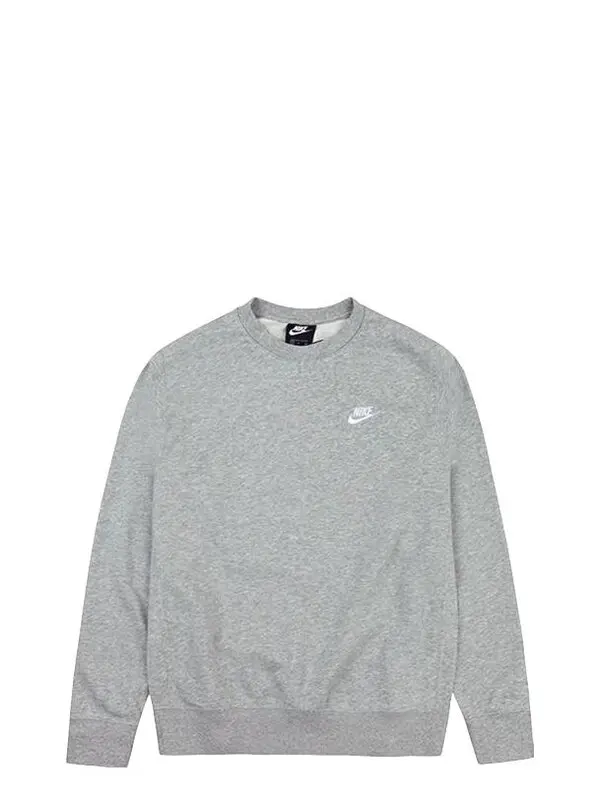 Nike Club Crewneck Long Sleeve Shirt - Grey