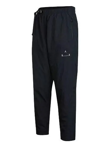 Nike J 23e Woven Pant Solid Color Casual Knit Sports Pants/trousers/joggers Autumn Black - Default Color