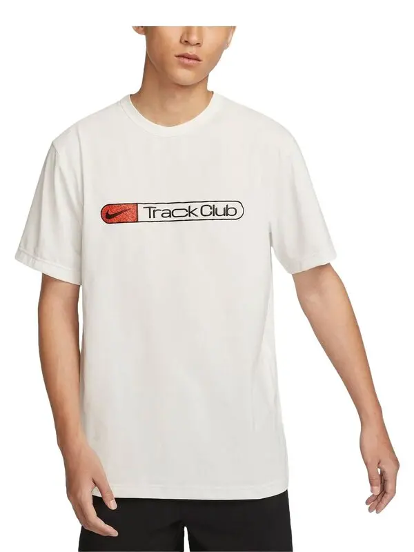 Nike Hyverse Track Club Dri-fit Running T-shirt Asia Sizing 'beige - Beige/black