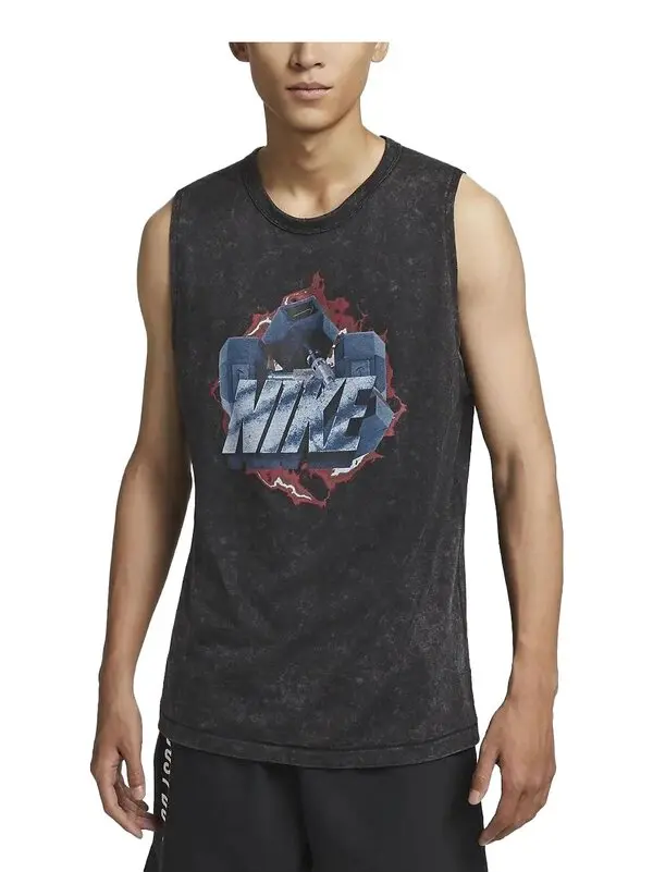 Nike Dri-fit Training Gym Tank Top - Black/multi-color