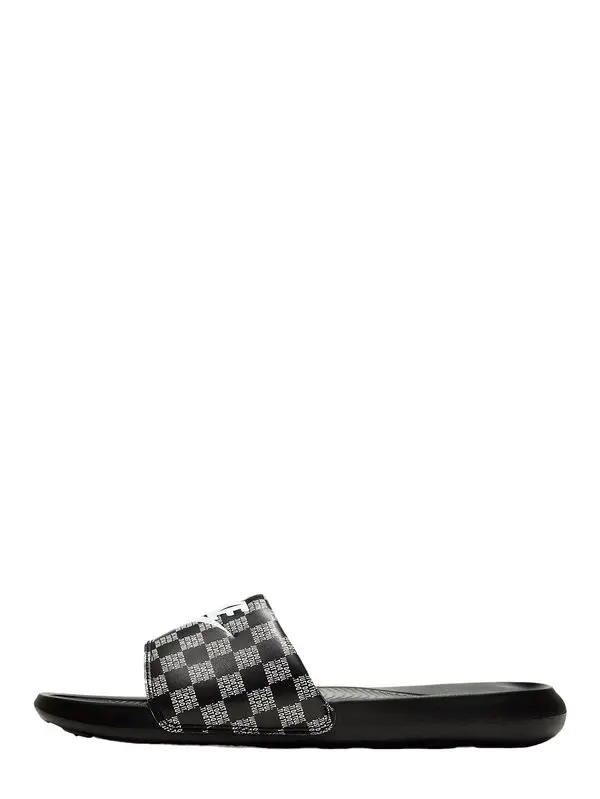 Nike Victori One Printed Slide 'just Do It Checker - Black