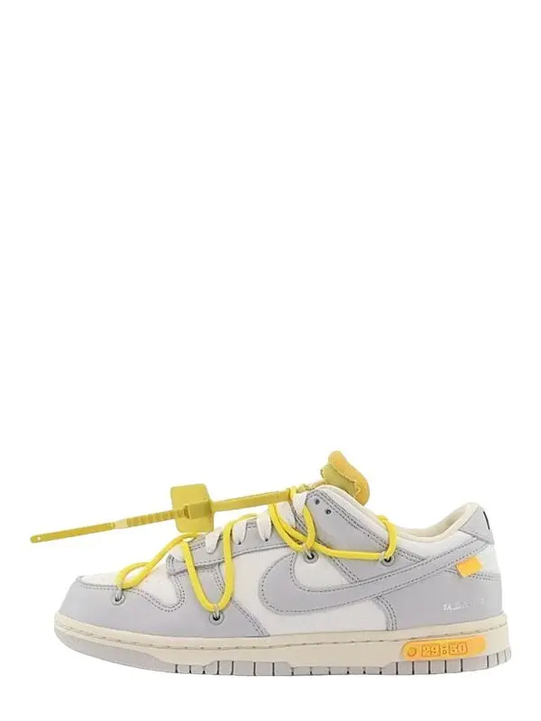 Nike X Off-white Dunk Low 'lot 29 Of 50' Sneakers - Gray/white