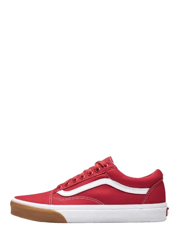 VANS Old Skool Gum Bumper Sneakers - Red/white