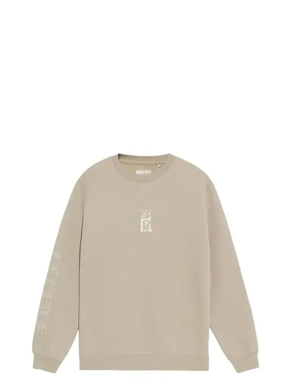 LI-NING Badfive Sports Basketball Series Pullover - Beige/grey