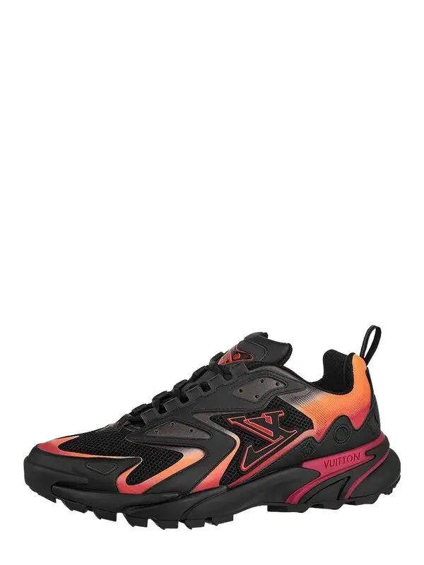 LOUIS VUITTON Runner Tatic Sneakers - Black/orange/red