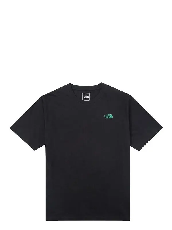 The North Face Logo Shirt 'black - Black/blue