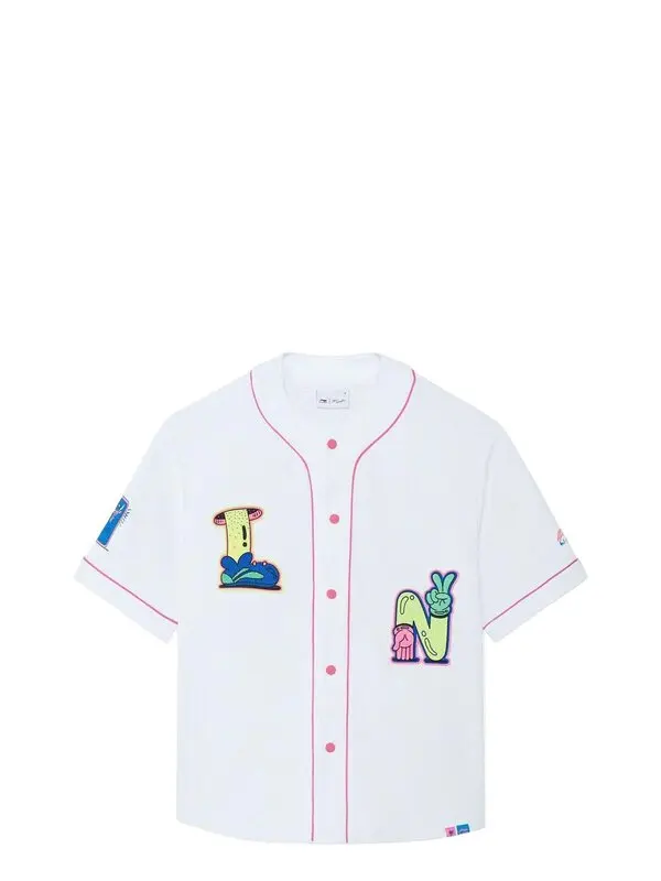 LI-NING X Steven Harrington Graphic Baseball Shirt - White/multi-color