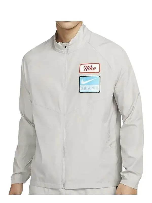 Nike Dri-fit Miler Running Jacket - Grey