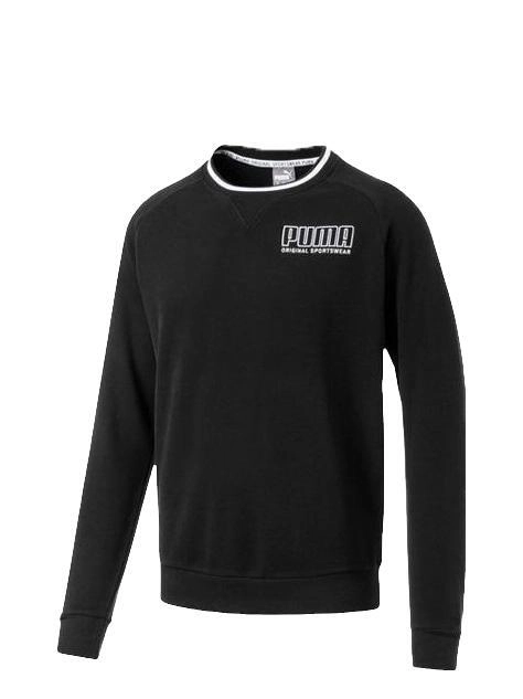 PUMA Casual Sports Alphabet Print Pullover - Black