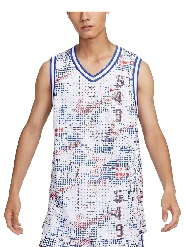 Nike Dna Dri-fit Basketball Jersey - White/red