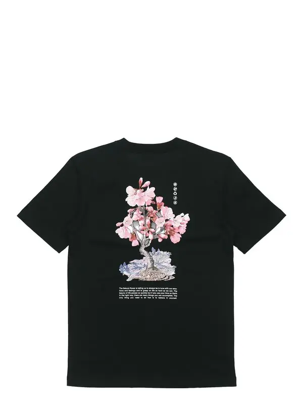 LI-NING Sakura Graphic T-shirt 'black - Black/multi-color