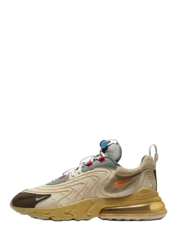 Nike X Travis Scott Air Max 270 React "cactus Trails" Sneakers - Light Cream/dark Hazel/mica Green