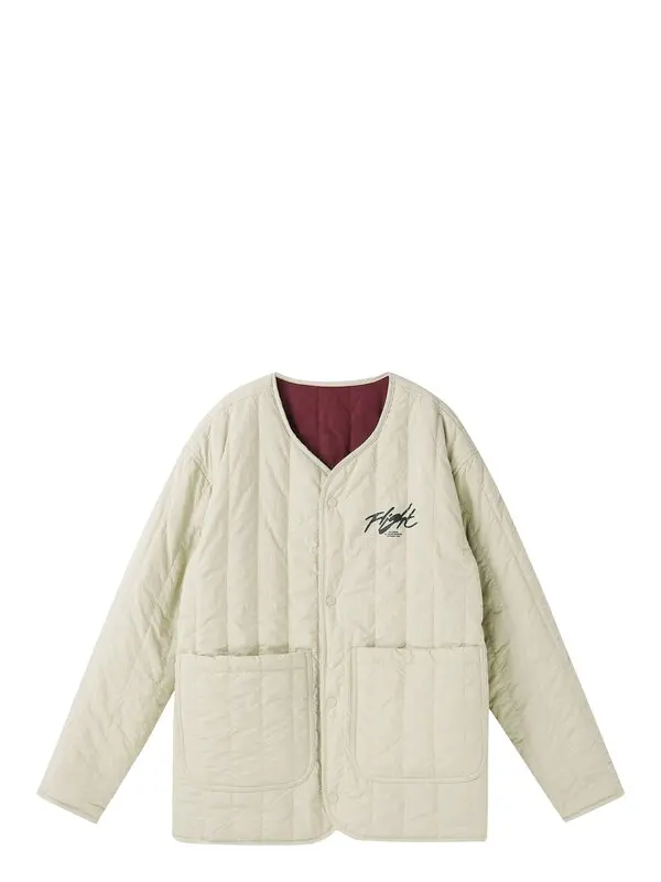 JORDAN Flight Heritage Liner Reversible Jacket - Beige/burgundy
