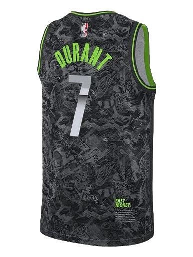 Nike Brooklyn Nets Kevin Durant "7" Jersey - Blackgray