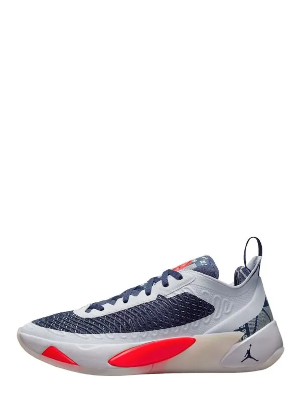 JORDAN Air Luka 1 'quai 54' Low Top Basketball Sneakers - Blue/gray