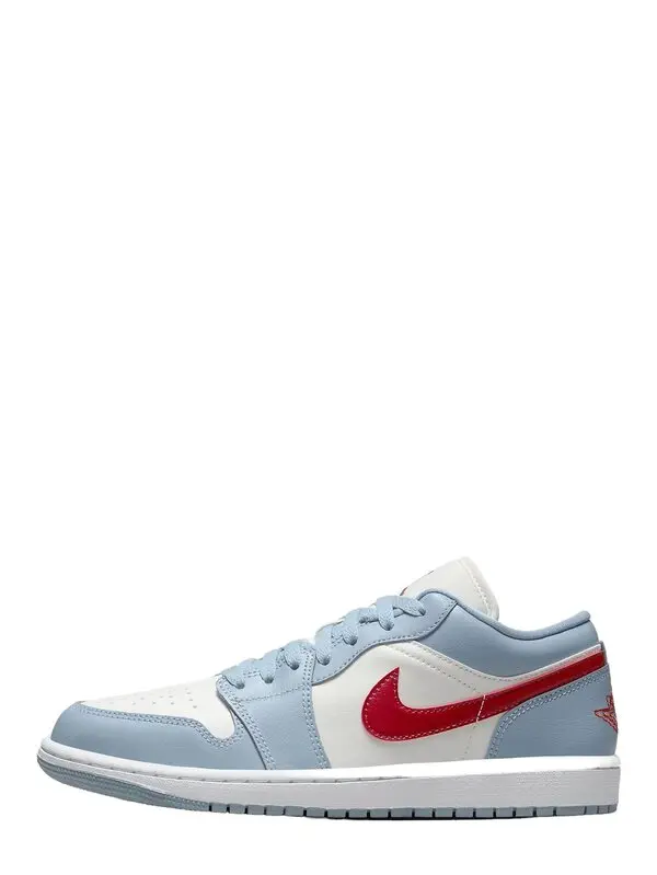 JORDAN 1 Low 'blue Whisper' Sneakers - Blue/white/red