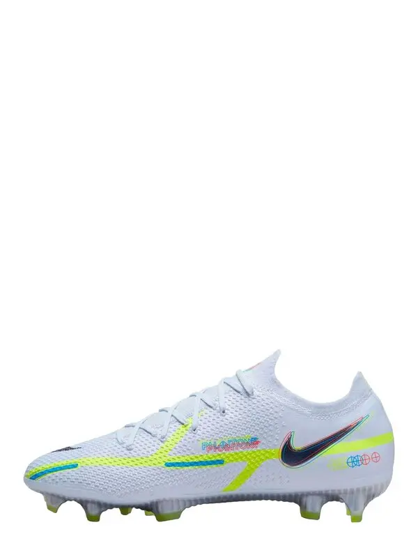 Nike Phantom Gt2 Elite Fg Football Boots - Grey/volt