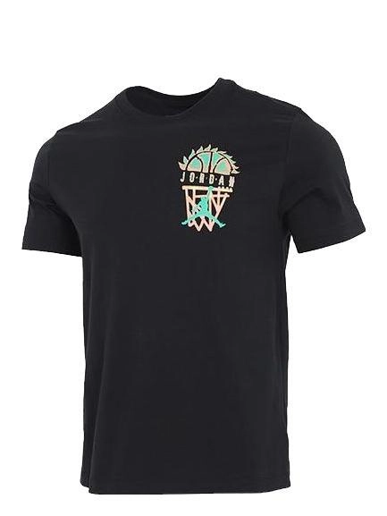 JORDAN Dna Casual Sports Knit Crew-neck Short Sleeve - Black