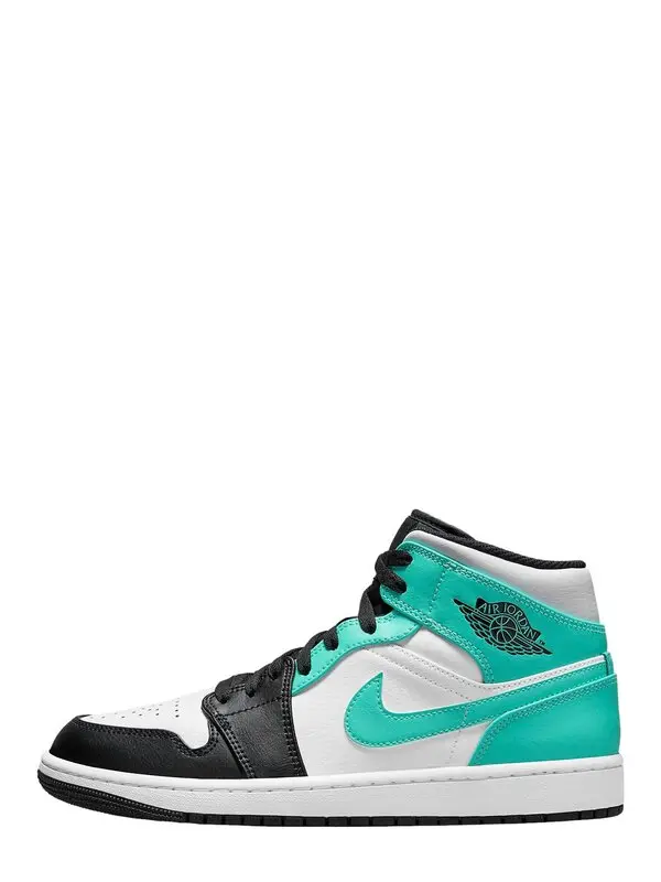JORDAN 1 Mid "tropical Twist" Sneakers - White/black/island Green