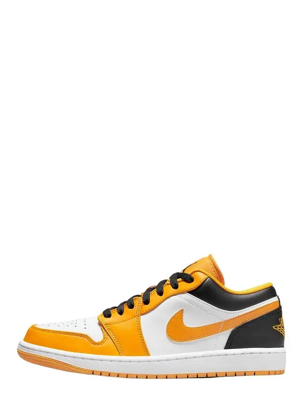 JORDAN Air 1 Low 'taxi White' Sneakers - Yellow/black