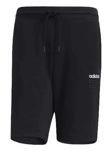 Adidas Neo Casual Sports Shorts With Elasticated Waistband - Black