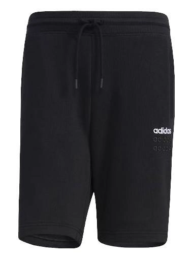 Adidas Neo Casual Sports Shorts With Elasticated Waistband - Black