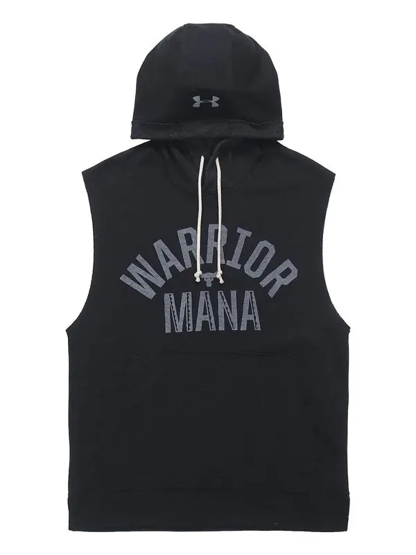 Under Armour Project Rock Sleeveless Hooded Top - Black