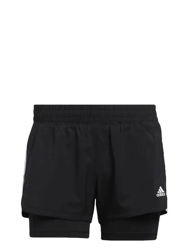 Adidas Pacer 3-stripes 2-in-1 Training Shorts - Default Color
