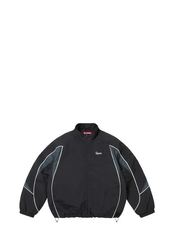 Supreme Fw25 Contrast Piping Track Jacket - Black