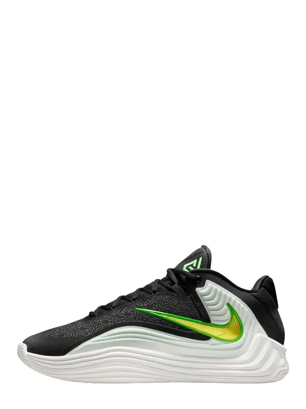 Nike Giannis Freak 'double Take' Athletic Sneakers - Black/sail/luminous Green