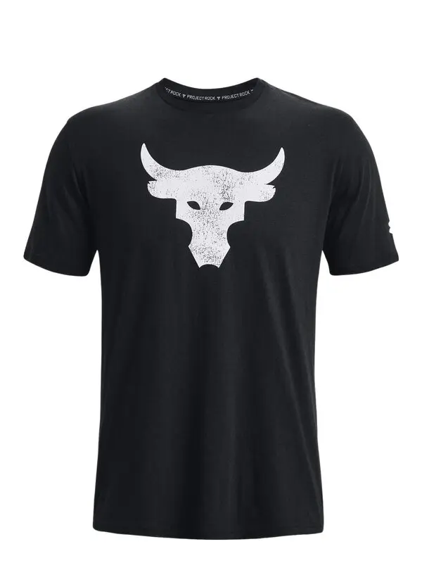 Under Armour Project Rock Brahma Bull Short Sleeve T-shirt 'black Ivory - Black//ivory