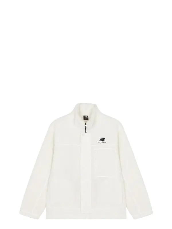 NEW BALANCE Fleece Jacket - White/black