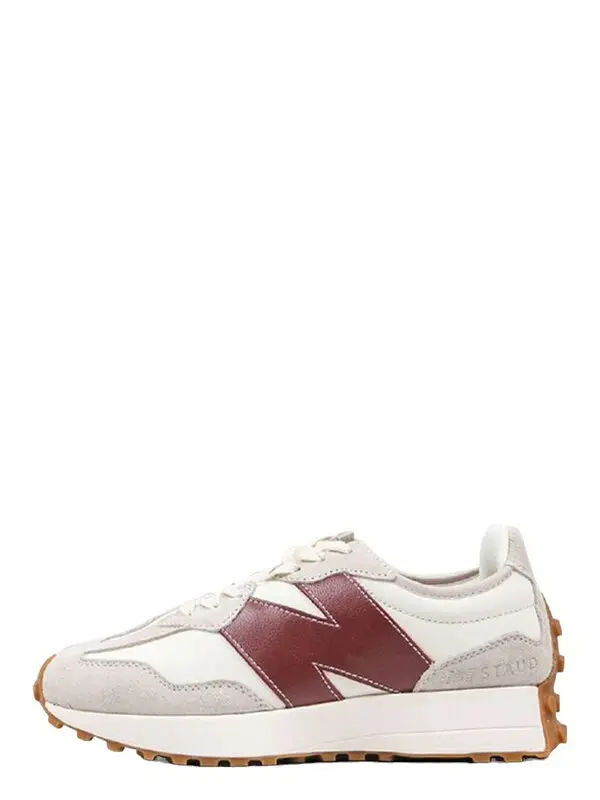NEW BALANCE Staud X 327 Sneakers - Khaki/wine Red