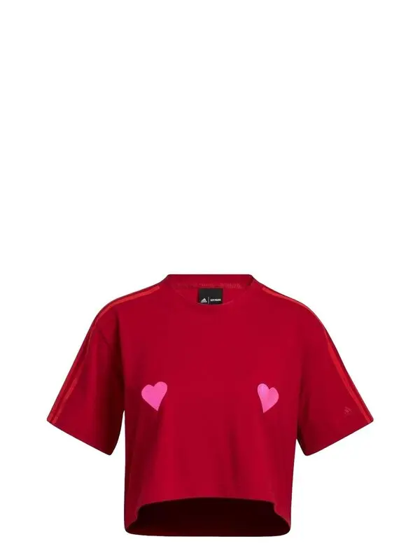 Adidas X Ivy Park Crop T-shirt - Red