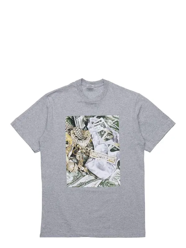 Supreme Ss20 Money Printing Short Sleeve Gray - Grey
