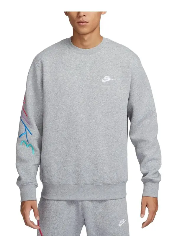 Nike Club Fleece Pullover Sweater - Grey