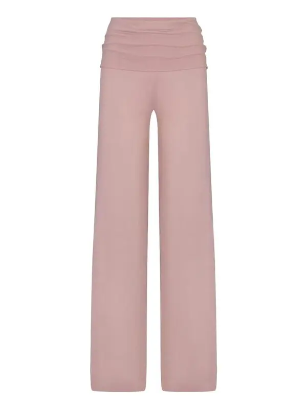 Nike X Skims Stretch Knit Foldover Wide Leg Pant - Himalayan