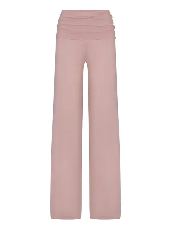 Nike X Skims Stretch Knit Foldover Wide Leg Pant - Himalayan