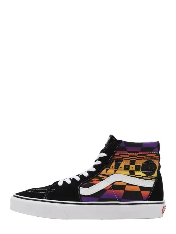 VANS Graphic Check Sk8-hi - Black/purple