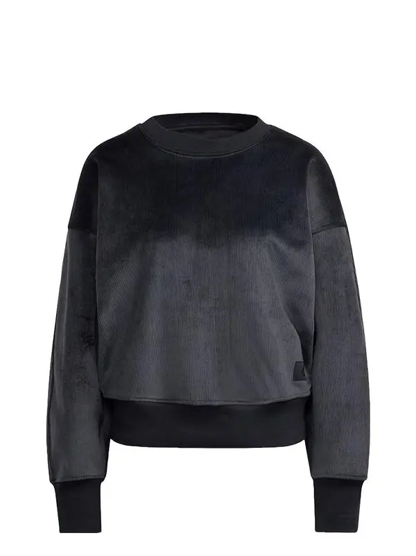 Adidas Corduroy Pullover Hoodie - Black
