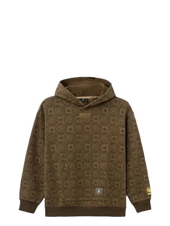 LI-NING Badfive Series Loose Pullover Hoodie - Brown