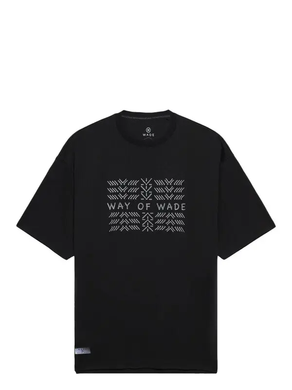 LI-NING Way Of Wade Graphic Loose Fit T-shirt 'black Grey - Black/grey